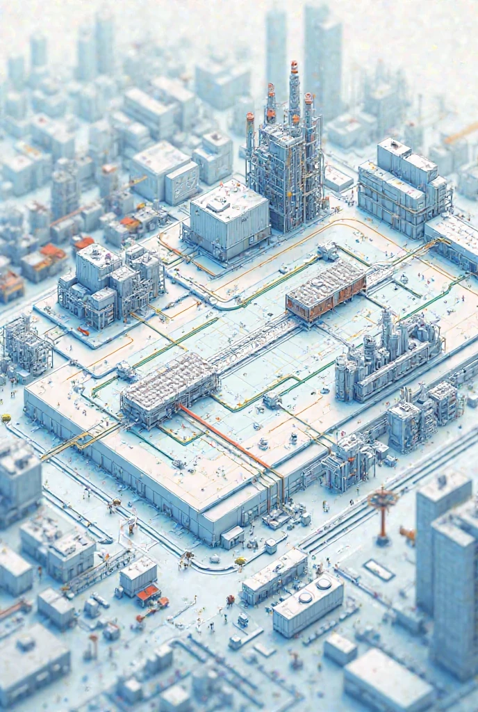 Stable Diffusion Prompt: Flowchart illustrating energy flow in production processes for efficiency