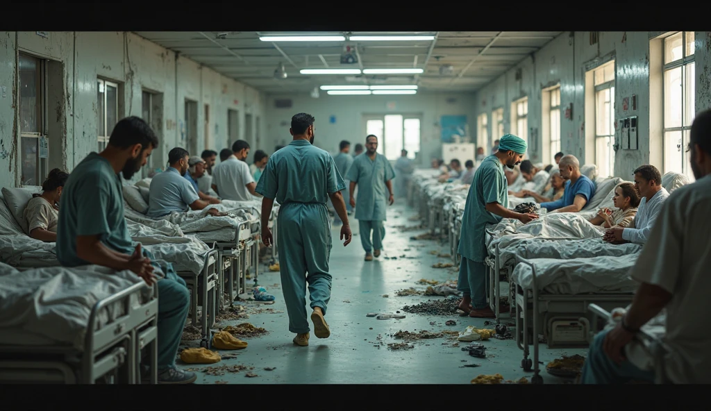 Stable Diffusion Prompt: Gaza hospital overcrowding worsens amid ...
