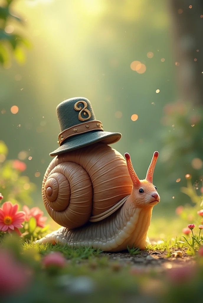 Stable Diffusion Prompt: Image : A little snail with a coach hat ...