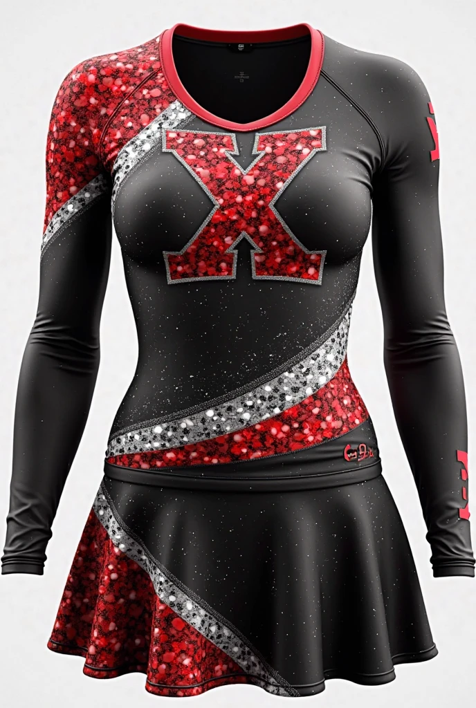 Stable Diffusion Prompt: Cheerleader uniform design with skirt and long ...