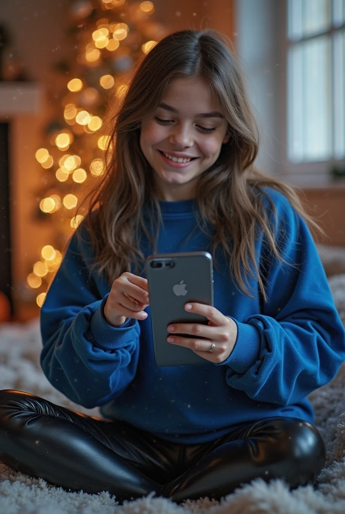 Stable Diffusion Prompt: Girl in sleek black latex catsuit under blue ...