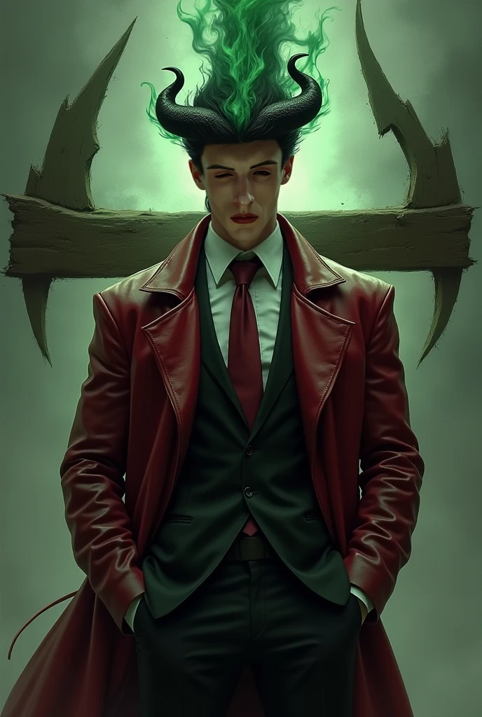 Stable Diffusion Prompt: The demon prince in a black suit commands dark ...