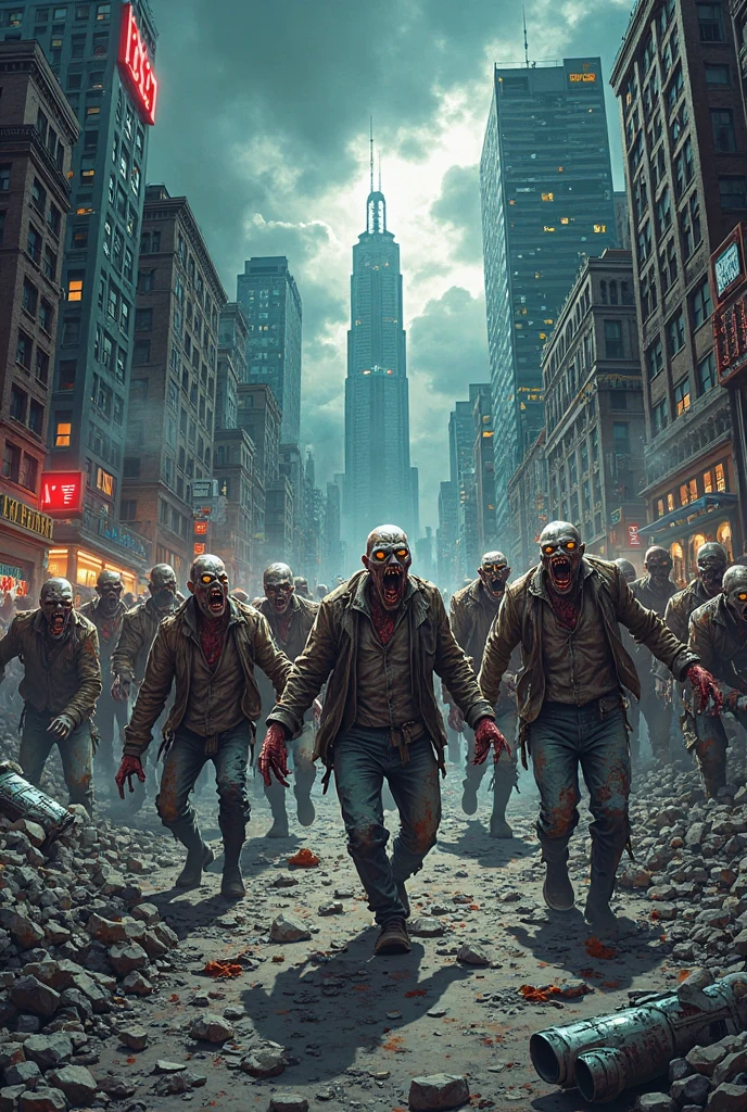 Stable Diffusion Prompt: Vibrant Marvel/DC zombie apocalypse comic book ...