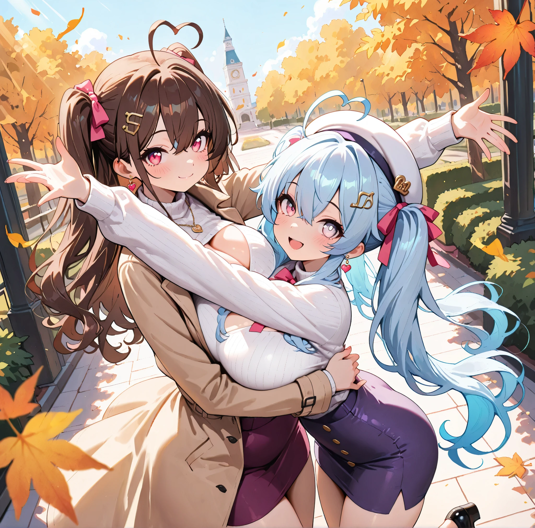 Stable Diffusion Prompt: High-res masterpiece of 2 girls with light ...