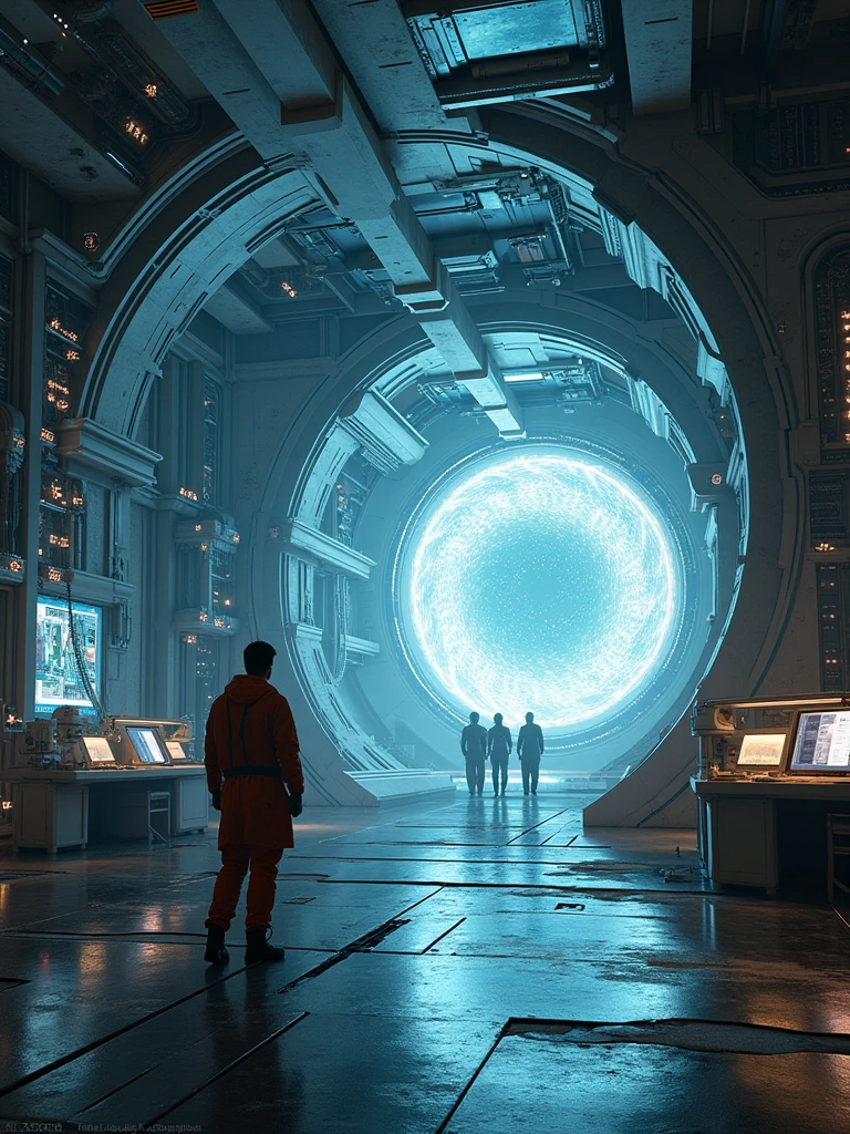 Stable Diffusion Prompt: Innovative time tunnel enables travel to 21st ...