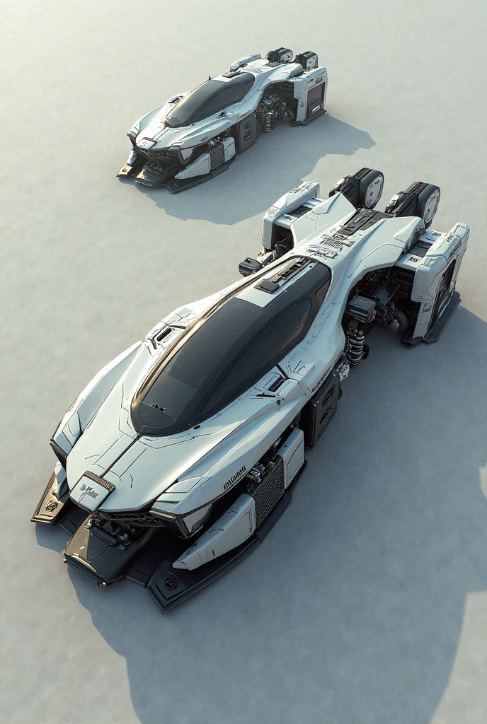 Stable Diffusion Prompt: Futuristic flying car rendering showcasing innovative aerial vehicle design