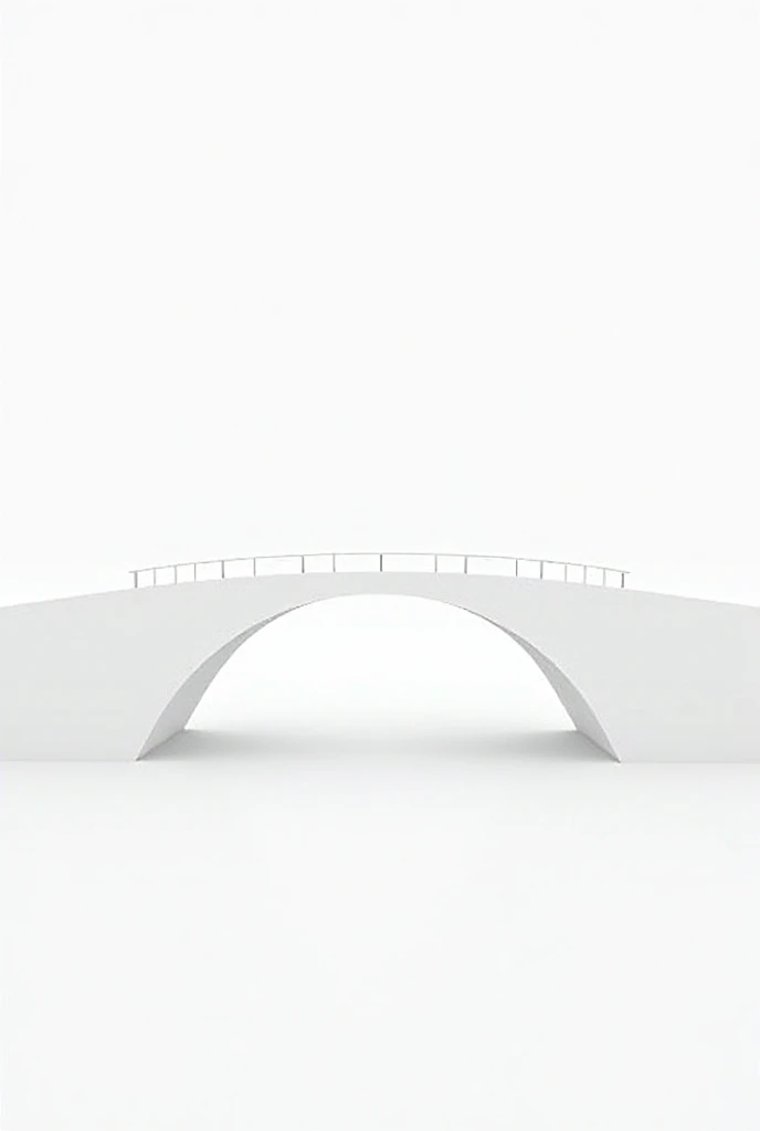 Stable Diffusion Prompt: White 2D bridge with two piers on screen ...