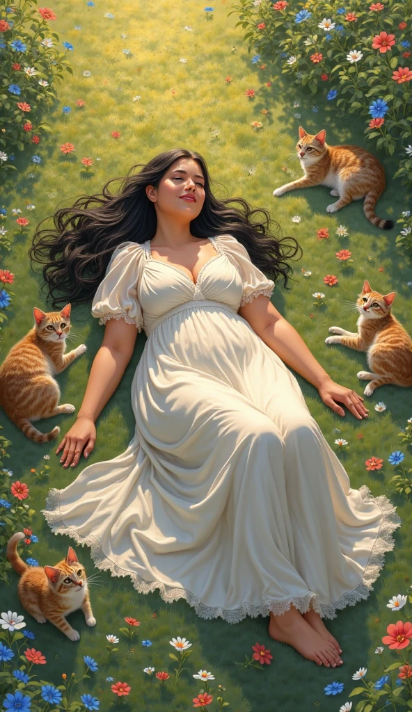 Stable Diffusion Prompt: Overweight 40-year-old white woman with rosy ...