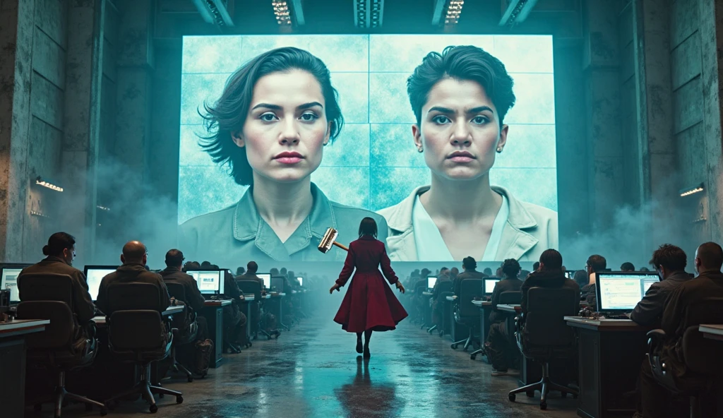 Stable Diffusion Prompt: Dystopian control room inspired by Apple's ...