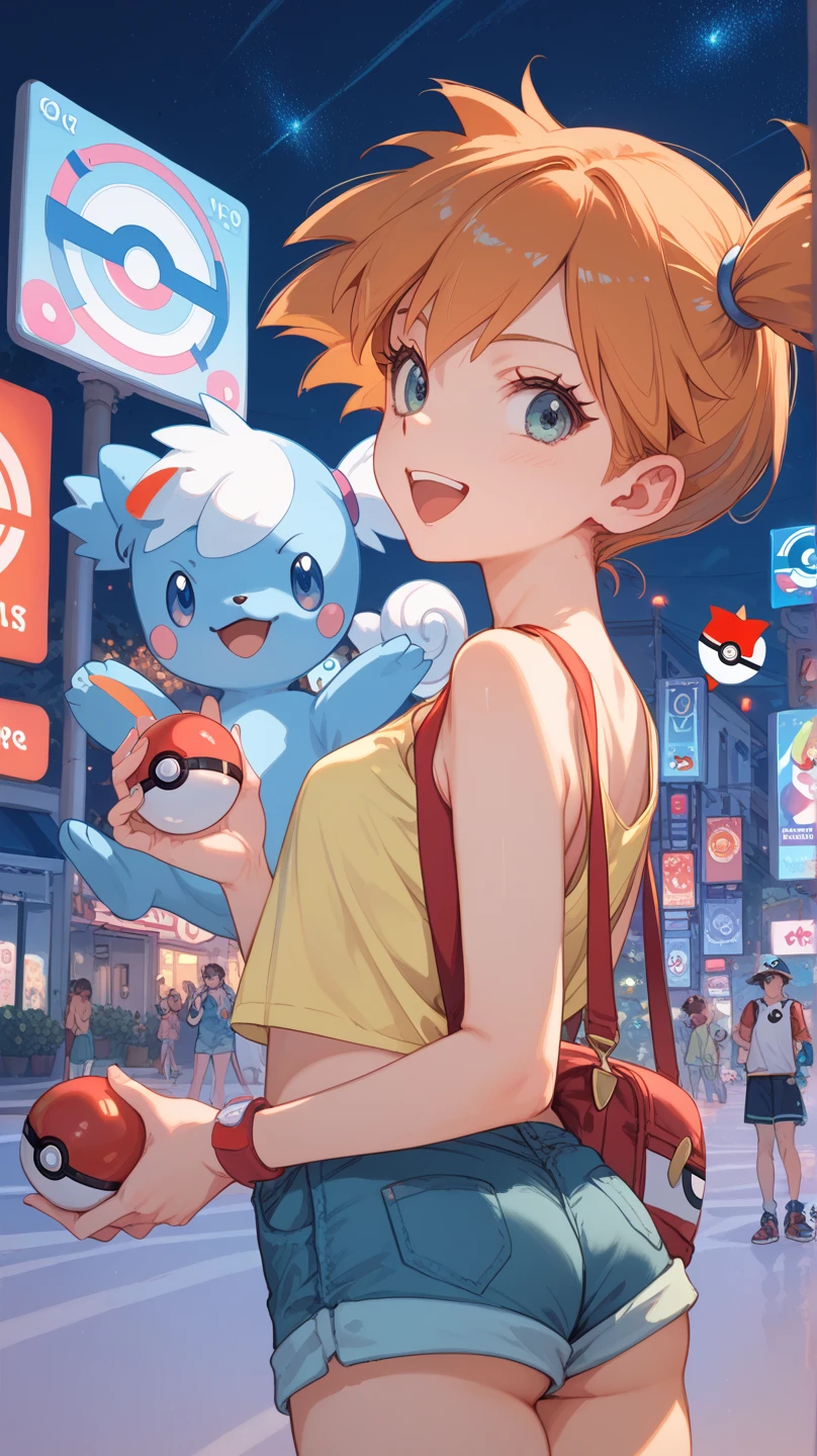 Stable Diffusion Prompt: Defeated Misty, the small, slender Pokémon ...