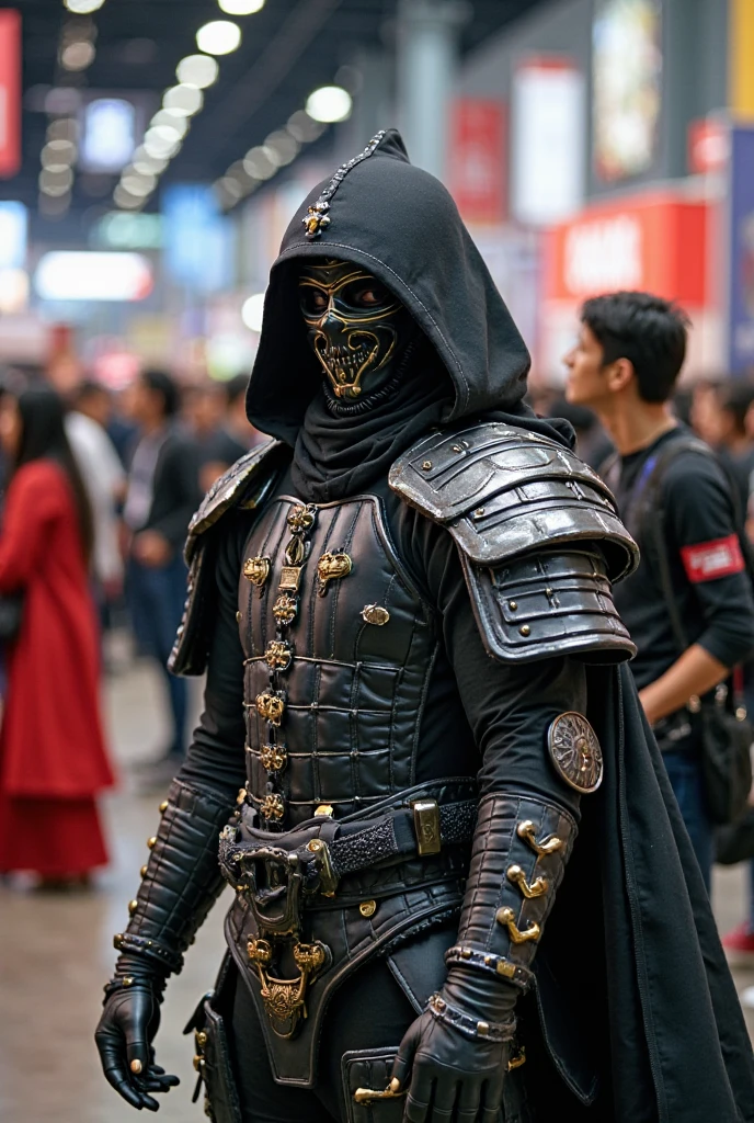 Stable Diffusion Prompt: Vibrant manga convention with colorful ...