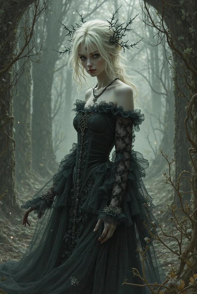 Stable Diffusion Prompt: Girly Gothic art blends dark elegance with ...