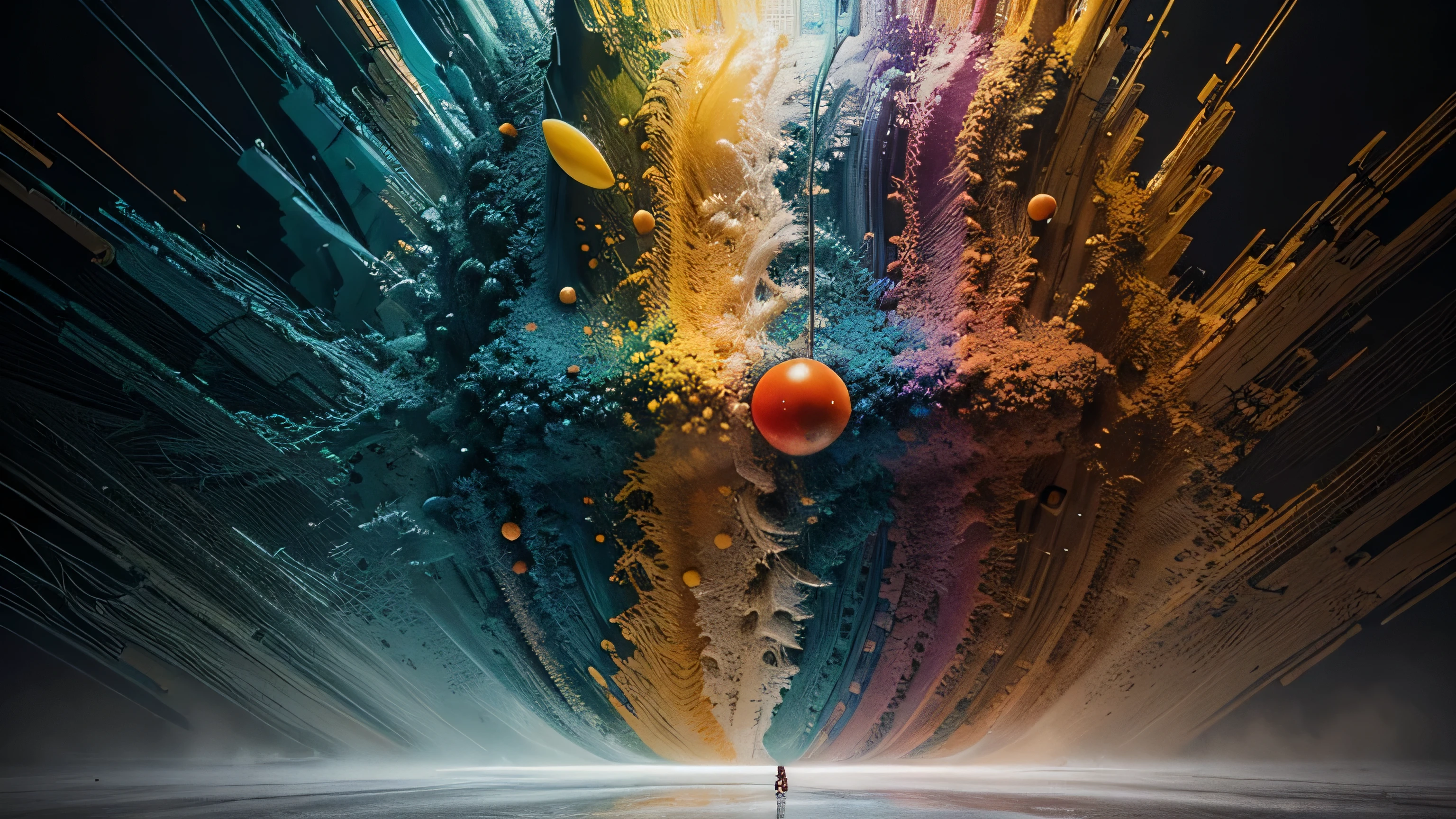 Stable Diffusion Prompt: Surreal minimalist abstract paintings blending ...