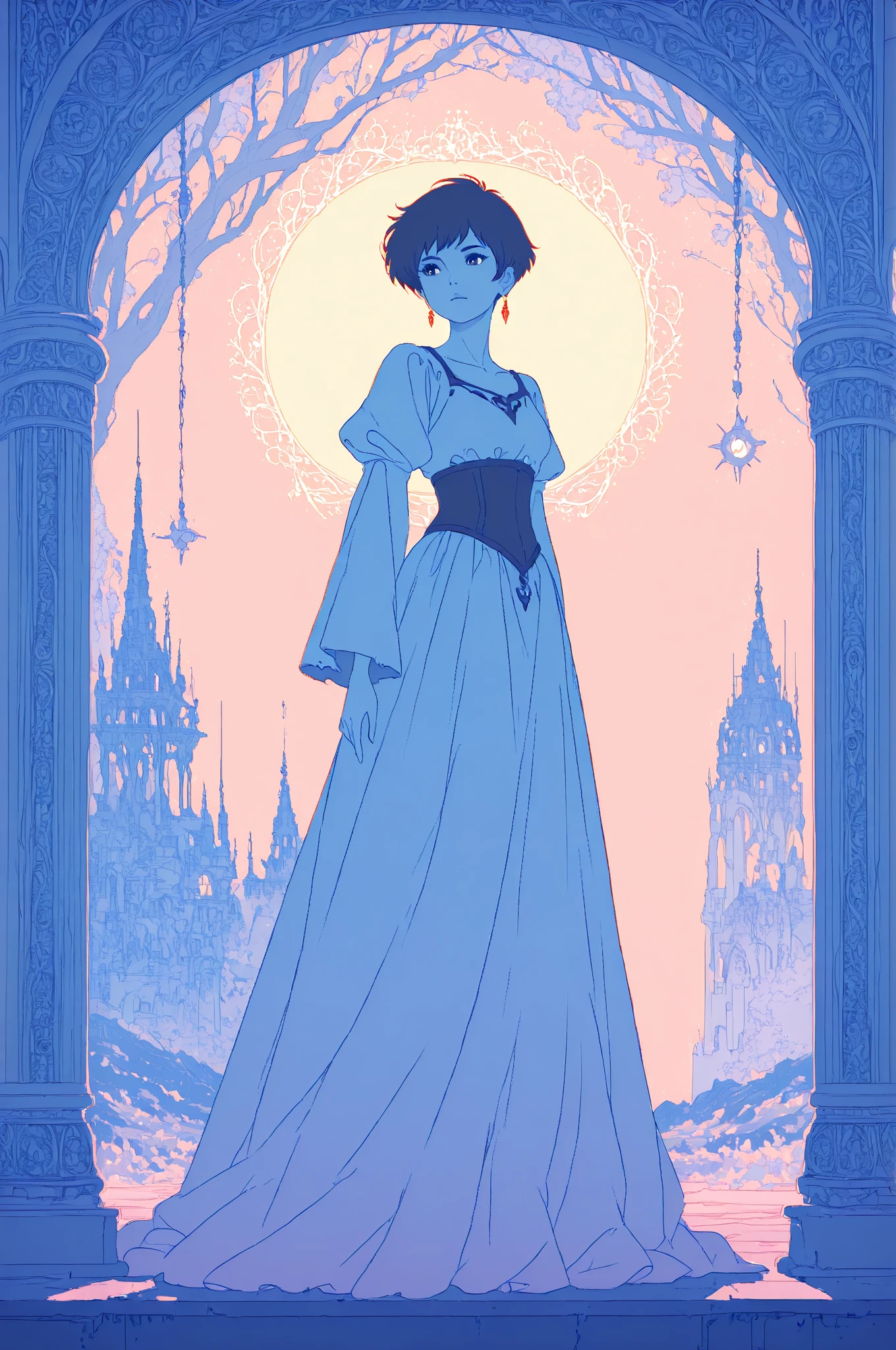 Stable Diffusion Prompt: Studio Ghibli dark fairytale,tomboy,tamliness ...