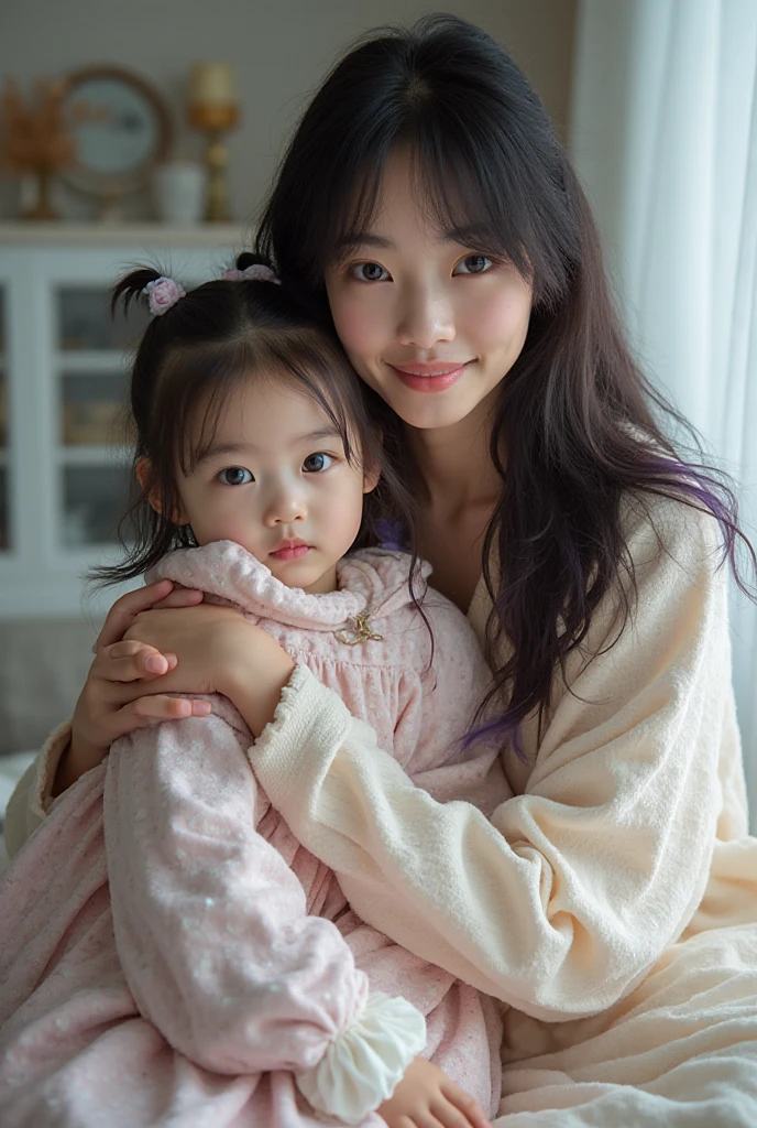 Stable Diffusion Prompt: Beautiful Japanese woman , young, embraces her ...