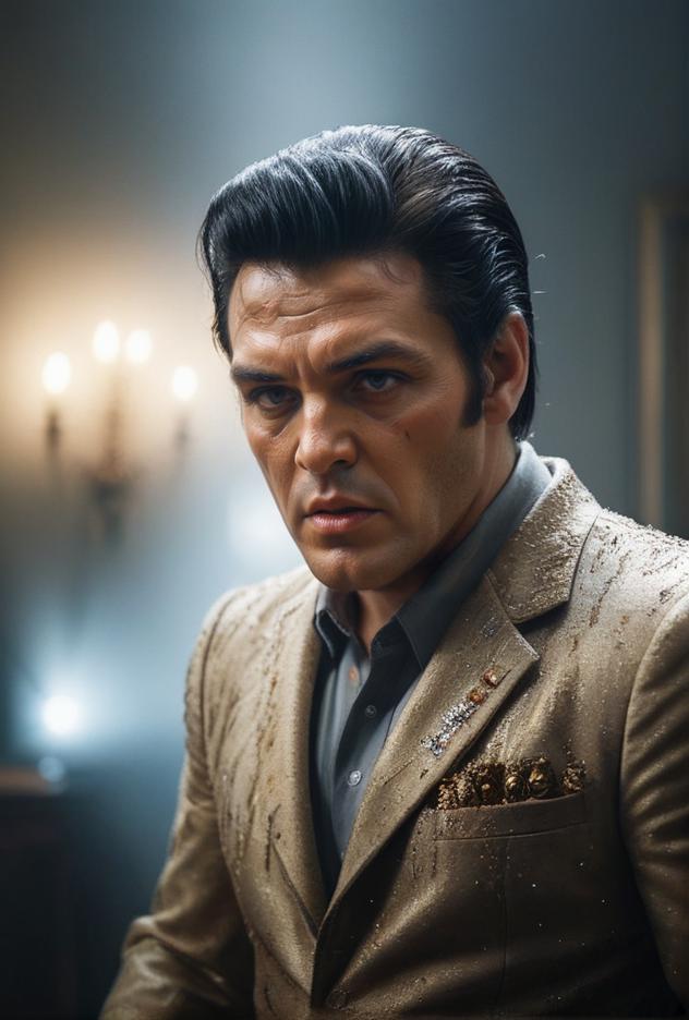 Stable Diffusion Prompt: Businessman in suit standing in modern office room