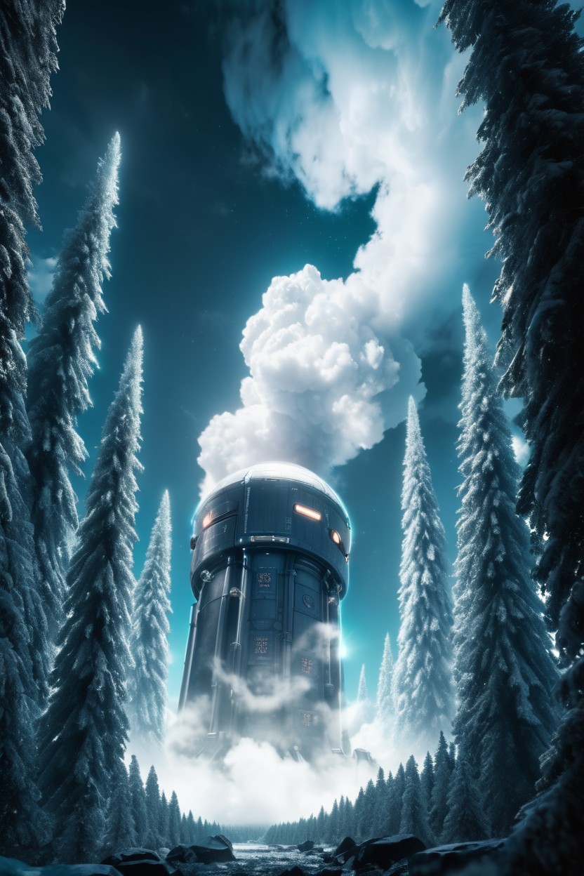 Stable Diffusion Prompt: Steam engine train traverses dense forest scenery