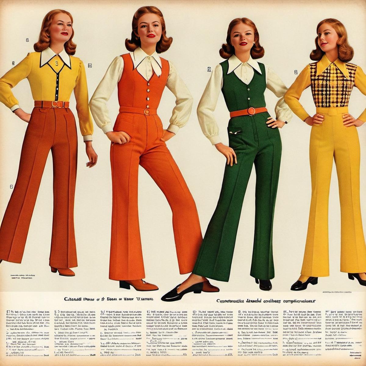 Stable Diffusion Prompt: Group of women in diverse, colorful outfits ...